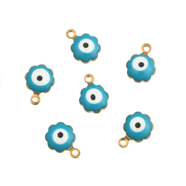 Evil eye charm Blue round | BEADIES – Beadies