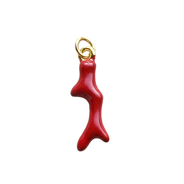 Charm Coral branch red gold | BEADIES – Beadies