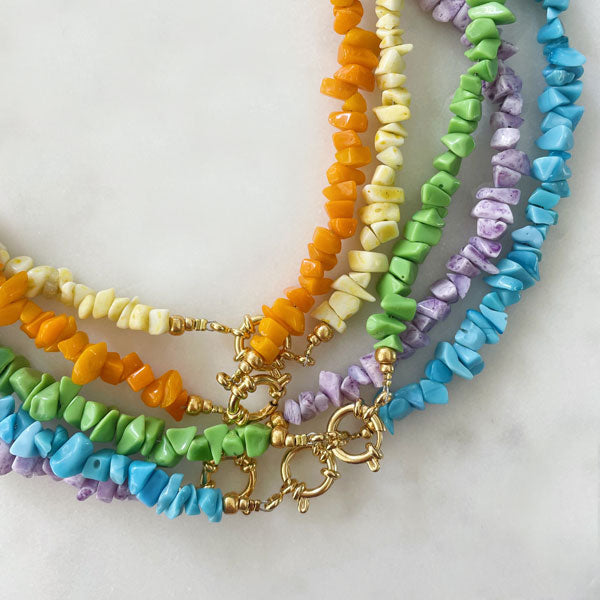 Ketting Summer Chips boeislot goud | BEADIES – Beadies