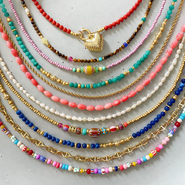 Necklace Tigereye facet gemstone | BEADIES – Beadies