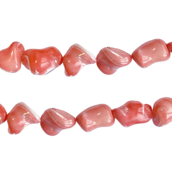 Chunky Pink shell bead – Beadies