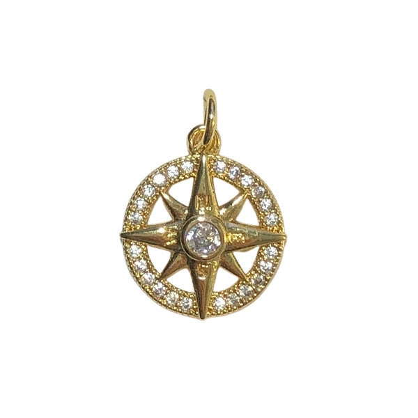 Charm Morningstar gold zirconia – Beadies